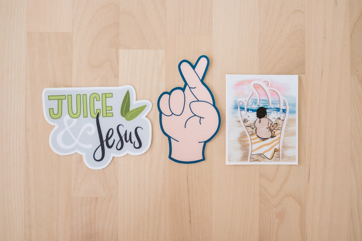 Indy Llew on the Beach STICKER – Indy Llew and You