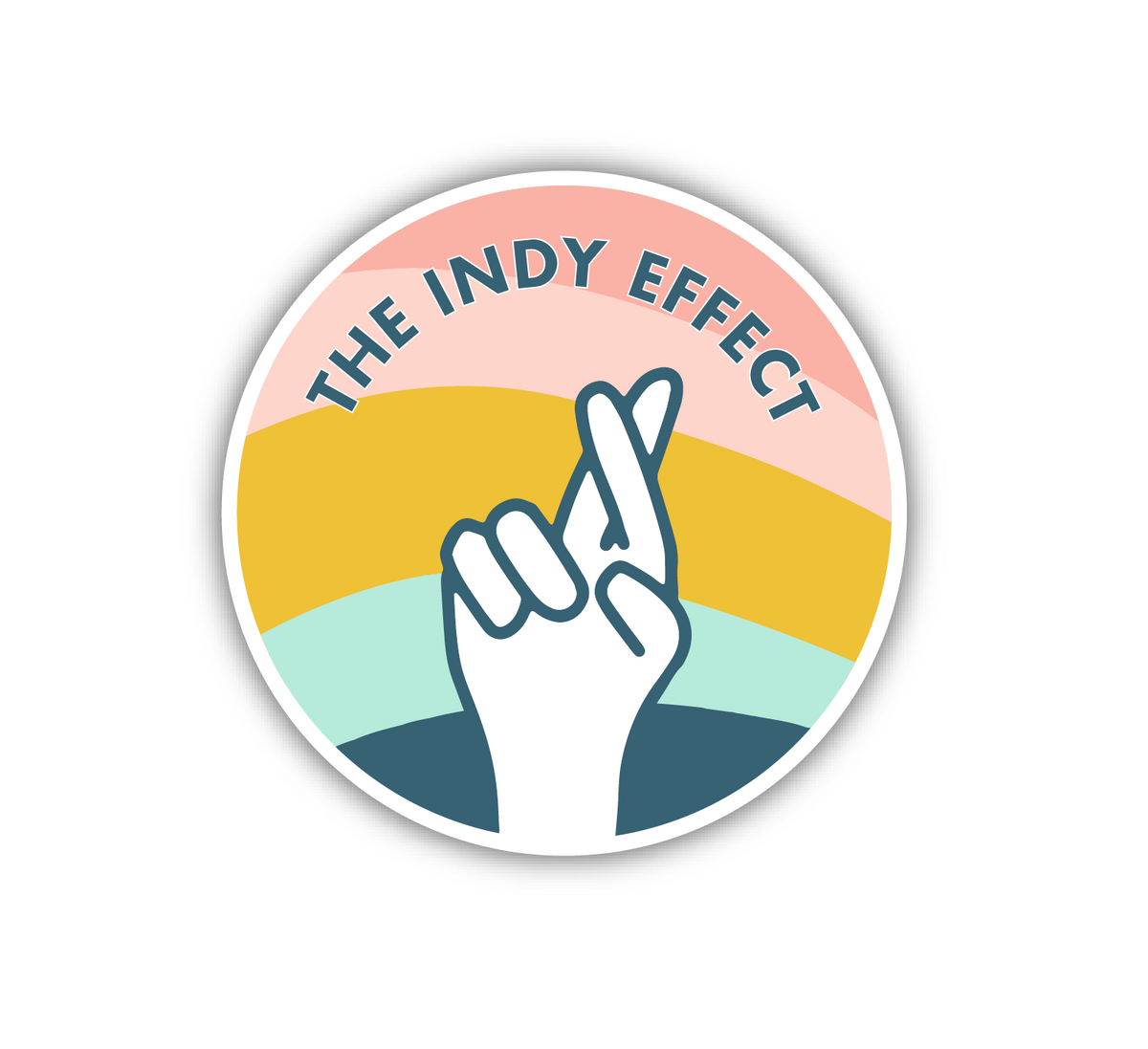 The Indy Effect 3" x 3" Sticker – Indy Llew and You